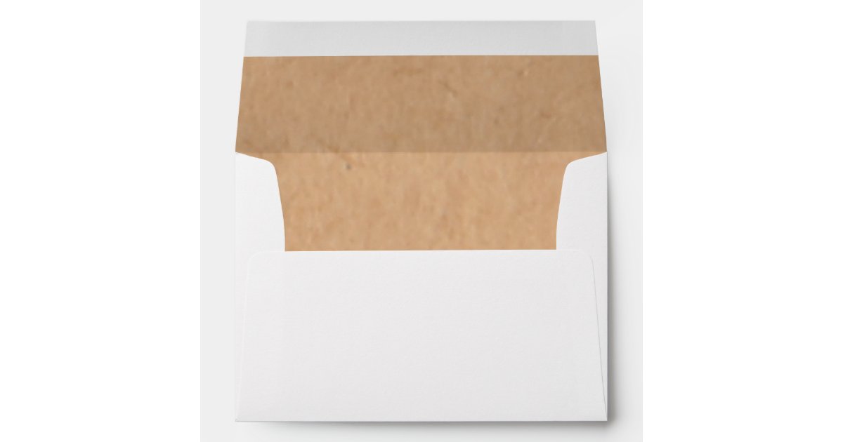 Rustic Kraft Paper Background Style Envelope | Zazzle
