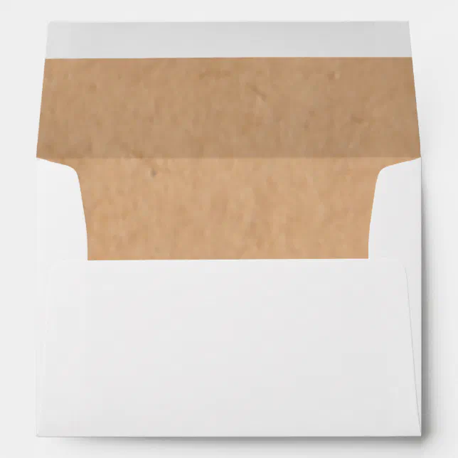 Rustic Kraft Paper Background Style Envelope | Zazzle
