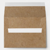Rustic Kraft Paper Background Style Envelope | Zazzle