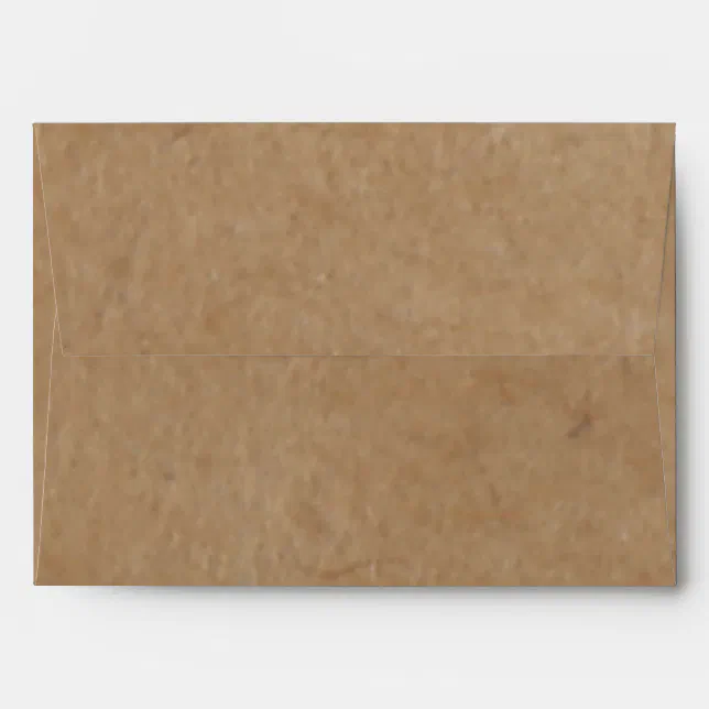 Rustic Kraft Paper Background Style Envelope | Zazzle