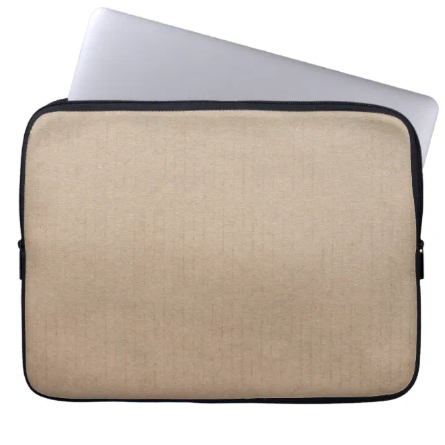 Rustic Kraft Paper Blank Template Custom Laptop Sleeve | Zazzle
