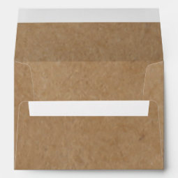 Rustic Kraft Paper Return Address Mailing Envelope | Zazzle