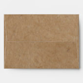 Rustic Kraft Paper Return Address Mailing Envelope | Zazzle