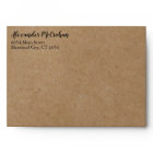 Rustic Kraft Paper Return Address Mailing Envelope | Zazzle