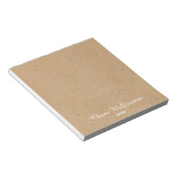 Rustic Kraft Professional Notepad | Zazzle