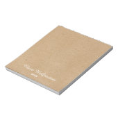 Rustic Kraft Professional Notepad | Zazzle