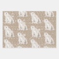 Rustic Kraft Snowy Winter Arctic Animals Wrapping Paper Sheets | Zazzle