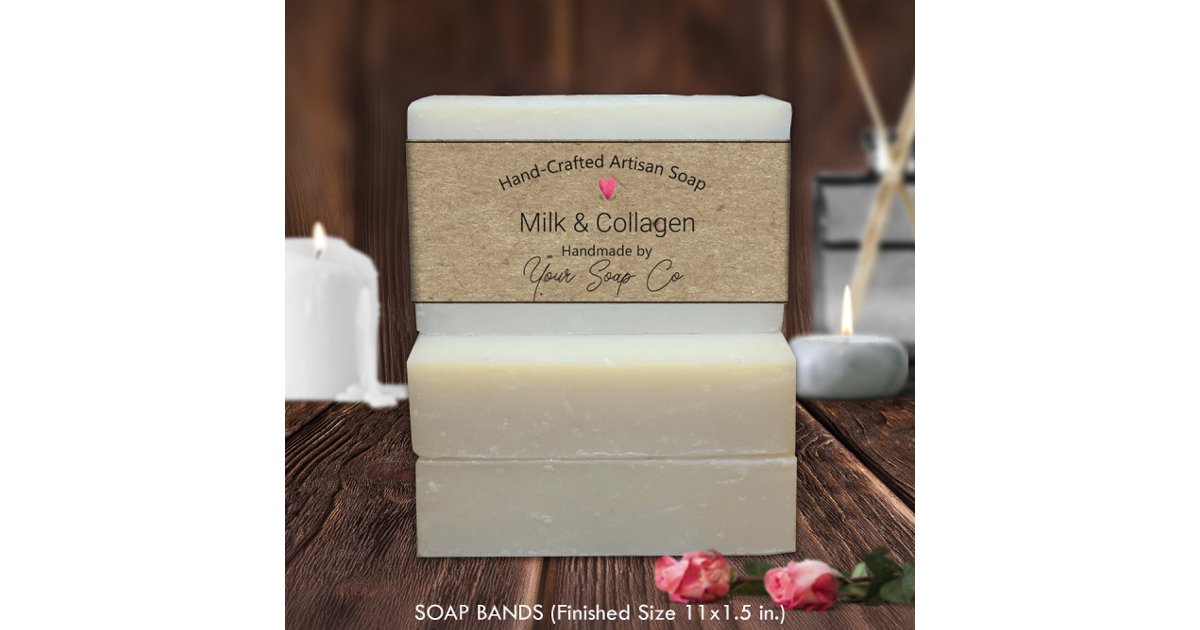 Rustic Kraft Soap Bands Labels 識 (Sheet of 5) | Zazzle