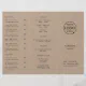 Rustic Kraft Takeout | Restaurant Takeaway Menu | Zazzle