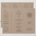 Rustic Kraft Takeout | Restaurant Takeaway Menu | Zazzle