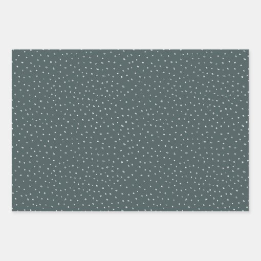 Rustic Kraft Winter Christmas Tree and Snow Wrapping Paper Sheets | Zazzle