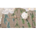 Rustic Kraft Winter Woodland Spruce Tree Branch Wrapping Paper Sheets ...