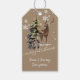Rustic Kraft Winter Woodland Stag Merry Christmas Gift Tags | Zazzle