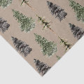Rustic Kraft Woodland Forest Spruce Pine Tree Tissue Paper | Zazzle