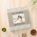Rustic Lace & Burlap Look Wedding Album Binder | Zazzle