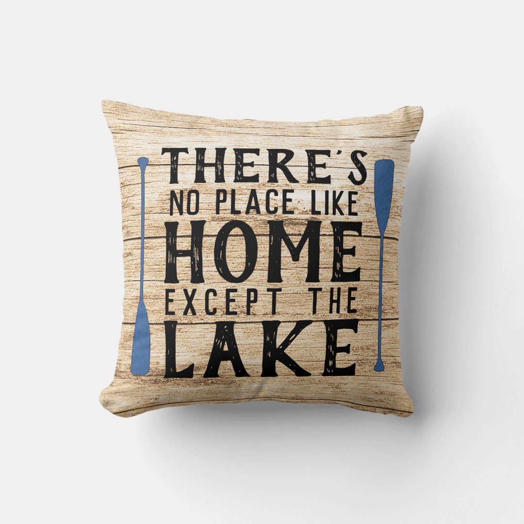 Rustic Lake House Throw Pillow | Zazzle