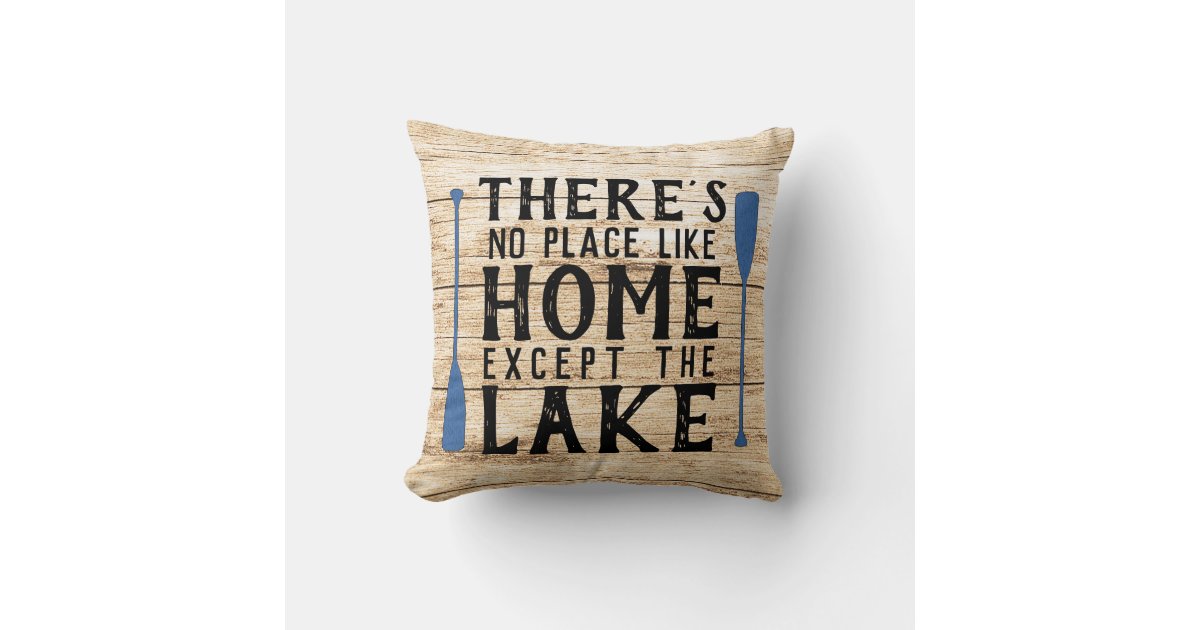 Rustic Lake House Throw Pillow | Zazzle