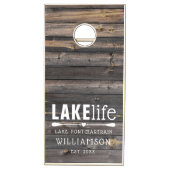 Rustic Lake Life Paddles Cornhole Set | Zazzle