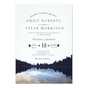 Lake Wedding Invitations | Zazzle