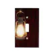 Rustic Lantern Light Cherry Wood Farmhouse Barn Light Switch Cover | Zazzle