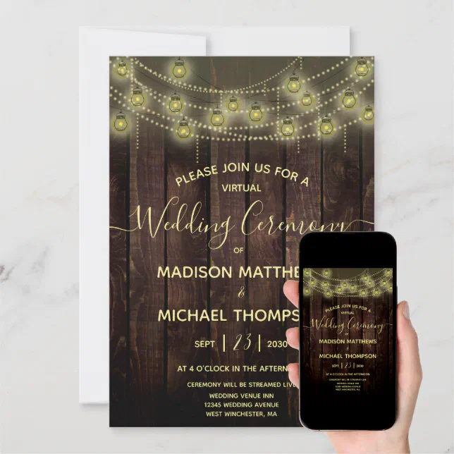 Livestream Wedding Invitation Wording – CREM