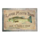 Rustic Large Mouth Bass Lakeside Fishing Cabin Placemat | Zazzle