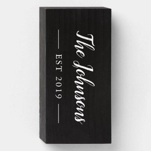 Rustic Last Name Sign | Family Name Wood Sign | Zazzle