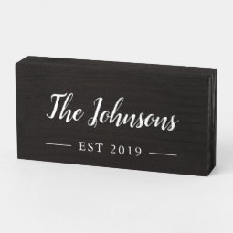 Rustic Last Name Sign | Family Name Wood Sign | Zazzle