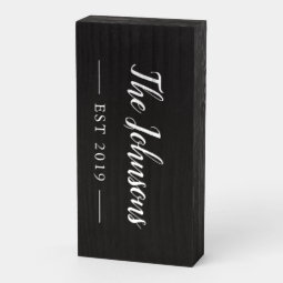 Rustic Last Name Sign | Family Name Wood Sign | Zazzle