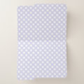 Rustic Lavender Gingham Pattern File Folder | Zazzle