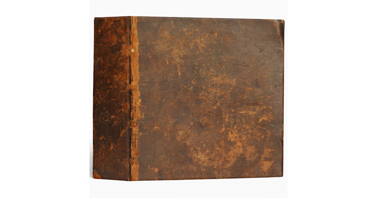rustic leather 3 ring binder | Zazzle