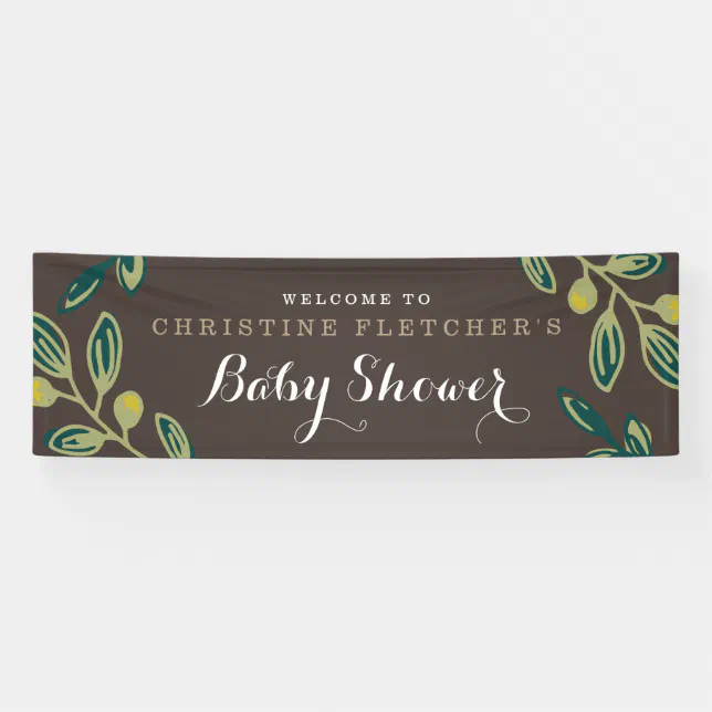 Rustic Leaves Banner | Zazzle