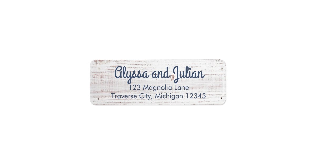 Rustic Light Wood Address Labels | Zazzle.com