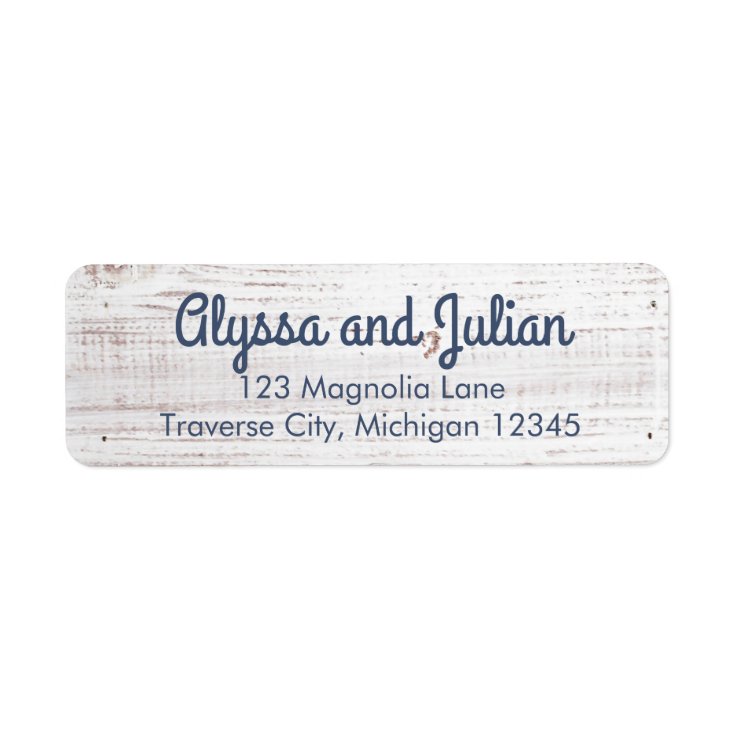 Rustic Light Wood Address Labels | Zazzle