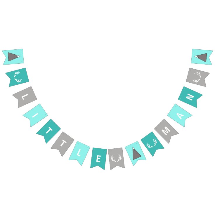 Rustic Little Man Party Banner | Zazzle