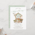 Rustic Locally Grown Farmers Market Baby Shower Invitation | Zazzle