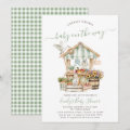 Rustic Locally Grown Farmers Market Baby Shower Invitation | Zazzle