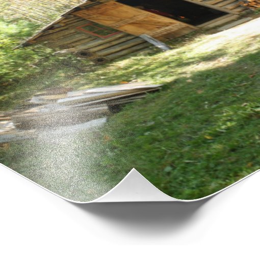 Rustic Log Cabin Photo Print | Zazzle