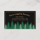 Rustic Logging Tree Company Service Business Card | Zazzle