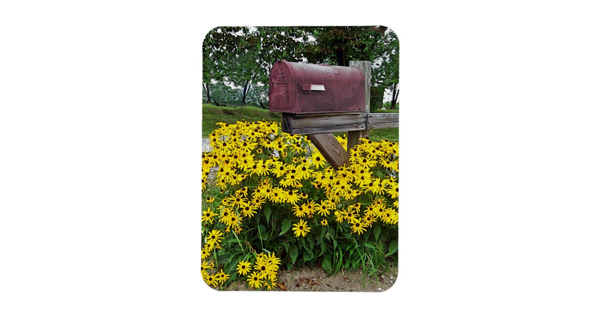 Rustic Mailbox Art Magnet | Zazzle