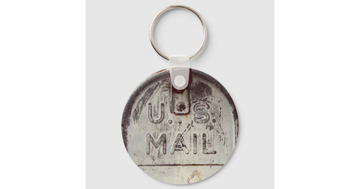 Rustic Mailbox Keychain | Zazzle