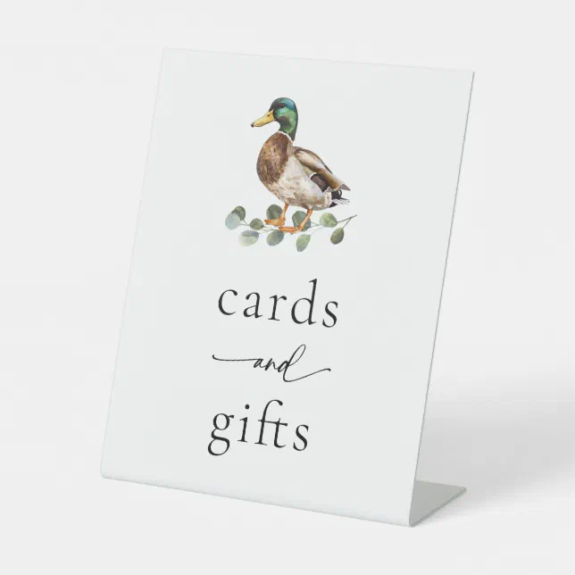 Rustic Mallard Duck Baby Shower Cards & Gifts Sign | Zazzle