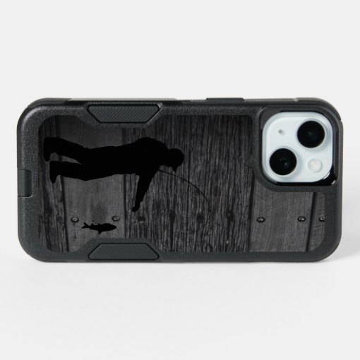 Rustic Man Fishing Phone Case | Zazzle