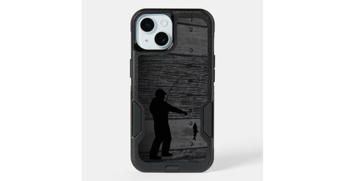 Rustic Man Fishing Phone Case | Zazzle