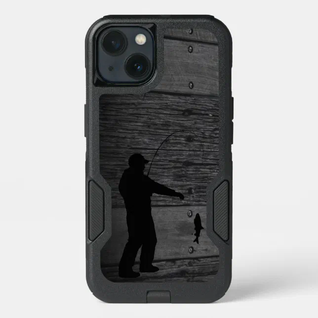 Rustic Man Fishing Phone Case | Zazzle