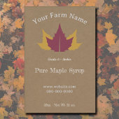 Rustic Maple Syrup Label Sticker | Zazzle