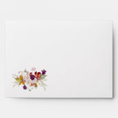 Rustic Maroon Ginger Blush Wedding Envelope | Zazzle