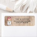 Rustic Mason Jar Watercolor Flowers Wood Wedding Label | Zazzle