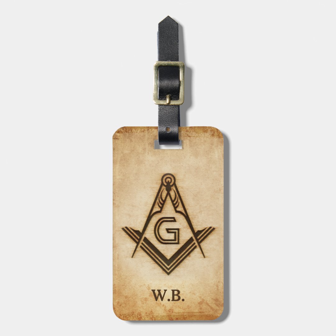 Rustic Masonic Luggage Tags | Freemason Gifts | Zazzle