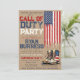 Rustic Military US Flag Deployment Farewell Party Invitation | Zazzle
